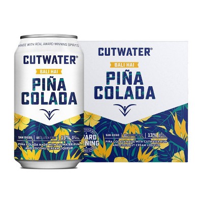 Cutwater Pina Colada Cocktail - 4pk/12 Fl Oz Cans : Target