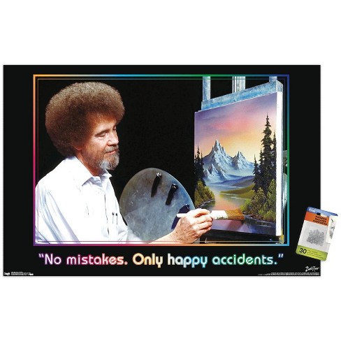 Trends International Bob Ross - No Mistakes. Only Happy Accidents ...