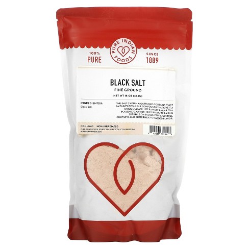 Pure Indian Foods Black Salt, Fine Ground, 16 Oz (454 G) : Target