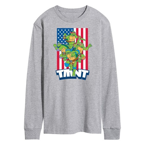 Men's - Teenage Mutant Ninja Turtles - Usa Turtles Long Sleeve Graphic T-shirt : Target