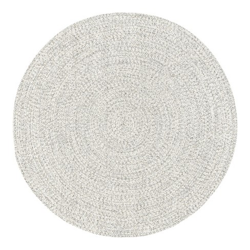 Nuloom Wynn Braided Indoor/outdoor Area Rug, Round 6', Ivory : Target