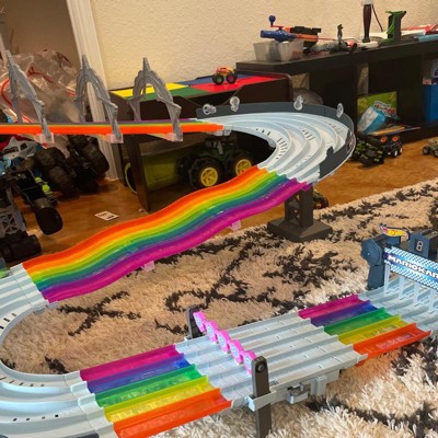 Hot Wheels Mario Kart Rainbow Road Raceway Track Set : Target