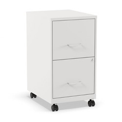 Hirsh Industries Space Solutions File Cabinet On Wheels 2 Drawer ...