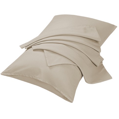 Piccocasa Brushed Microfiber Envelope Closure Pillow Cases 2 Pcs Khaki ...