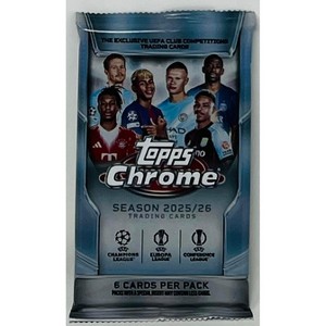 2025-26 Topps Chrome UEFA Club Competitions Soccer Pack : Target