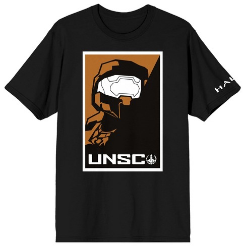 Halo Infinite Unsc Soldier Poster Art Crew Neck Short Sleeve Men's ...