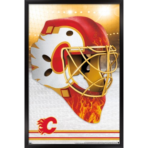 Trends International Nhl Calgary Flames - Mask 20 Framed Wall Poster ...