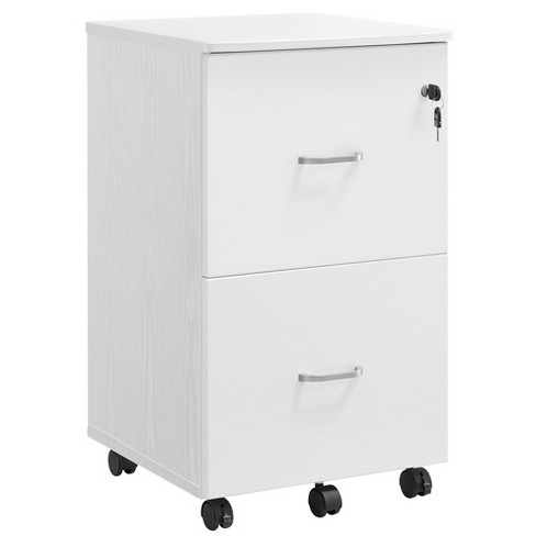 Vasagle 2-drawer File Cabinet, Locking Wood Filing Cabinet For Home ...