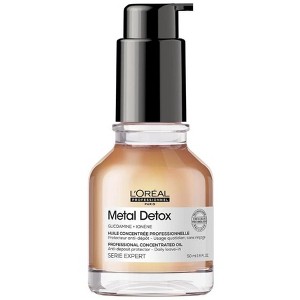 L oreal Metal Detox Leave in Hair Oil 1.69 Oz Loreal Heat Protectant Detoxifies Strengthens Prolongs Hair Color Dry Damaged Hair Target