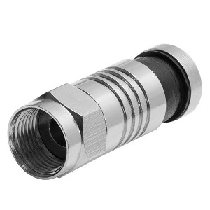 Cmple - F-Type Compression Connector for RG6 Coaxial Cable, Waterproof ...