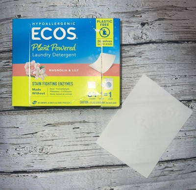 Ecos Plastic-Free Laundry Detergent Sheets – OBQTU