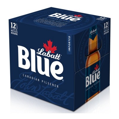 Labatt Blue Canadian Pilsener Beer - 12pk/12 Fl Oz Bottles : Target