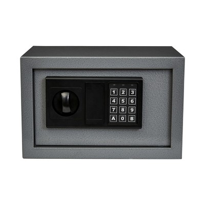 Digital Safe Box - Steel Lock Box With Keypad, 2 Manual Override Keys ...