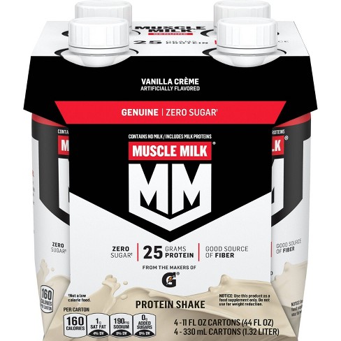 Muscle Milk Protein Shake - Vanilla Crème - 11 Fl Oz/4pk : Target