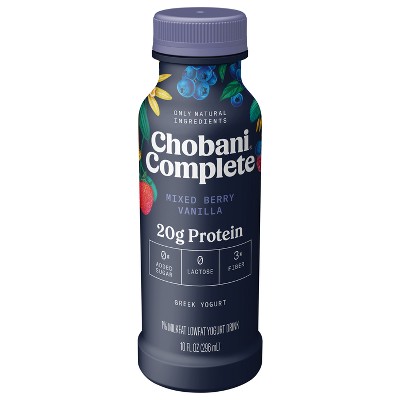 Chobani 20g Protein Mixed Berry Vanilla Yogurt Drink - 10 Fl Oz : Target