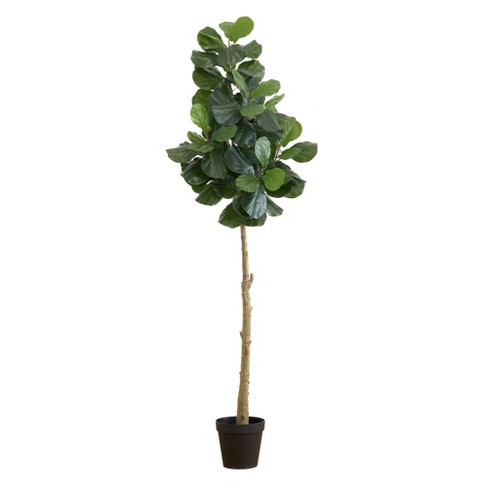 Nearly Natural 8-ft Artificial Fiddle Leaf Fig Tree : Target