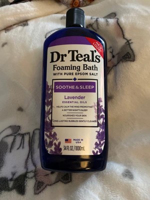Dr Teal's Soothe & Sleep Lavender Foaming Bubble Bath - 34 Fl Oz : Target