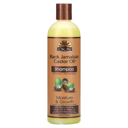 Okay Pure Naturals Black Jamaican Castor Oil, Shampoo, 12 Fl Oz (355 Ml ...