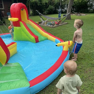 Kids Inflatable Water Slide Bounce Park Splash Pool W/water Cannon ...