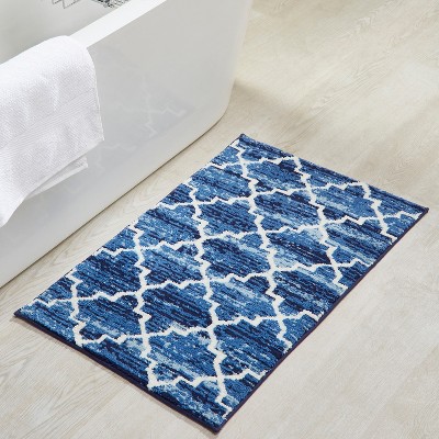 Better Trends Savio 100% Micro Polyester Knitted Chevron Pattern Bath ...