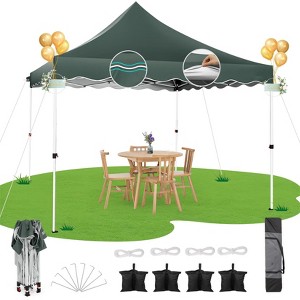 Canopy Tent 10x10 Pop Up Canopy, Easy Setup Canopy Tent Gray : Target