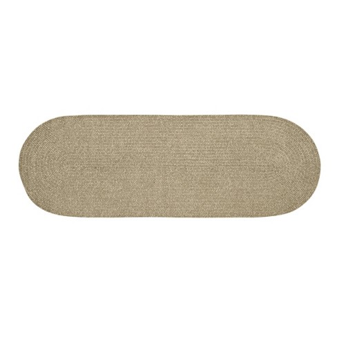 24" X 108" Chenille Solid Collection Dove Reversible Indoor Area ...