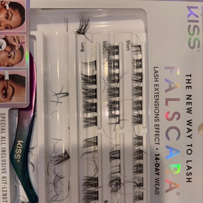 Kiss Products Falscara Diy Lash Extension Kit - False Eyelashes - 28ct ...