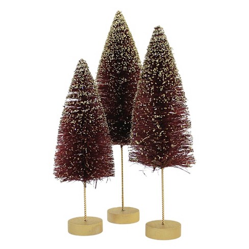 Christmas Ruby Glod Glow Bottle Brush Bethany Lowe Designs, Inc ...