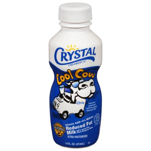 Crystal Cool Cow 2% Reduced Fat Milk - 14 Fl Oz : Target