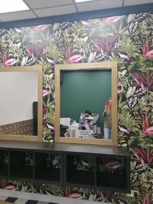 Midnight Tropic Green Tropical Paste The Wall Wallpaper : Target