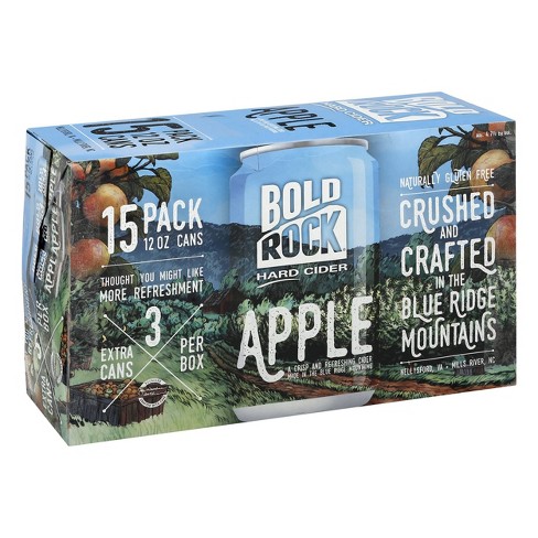 Bold Rock Hard Apple Cider - 15pk/12 Fl Oz Cans : Target