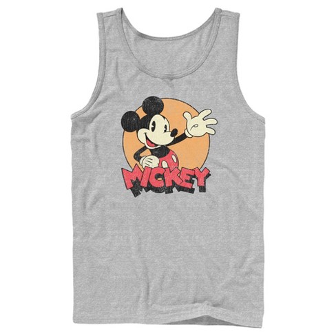 Men's Mickey & Friends Retro Mickey Mouse Tank Top - Athletic Heather ...