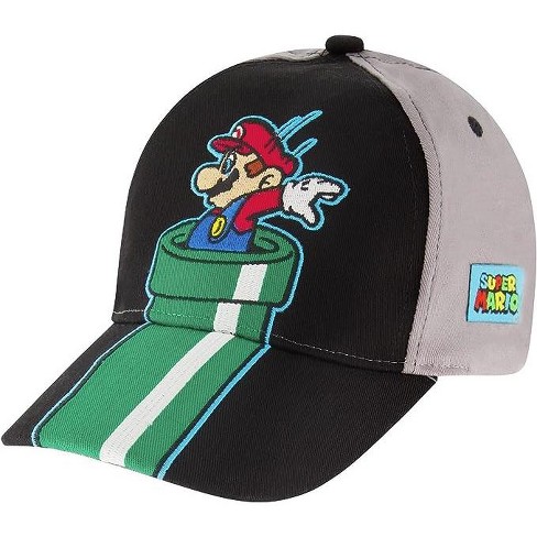 Super Mario And Bowser Baseball Cap, Little Boys Age 4-7- Gray : Target