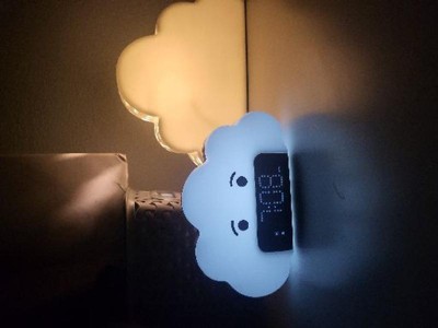 Kids' Wake Up Light Alarm Cloud Clock White - Capello : Target