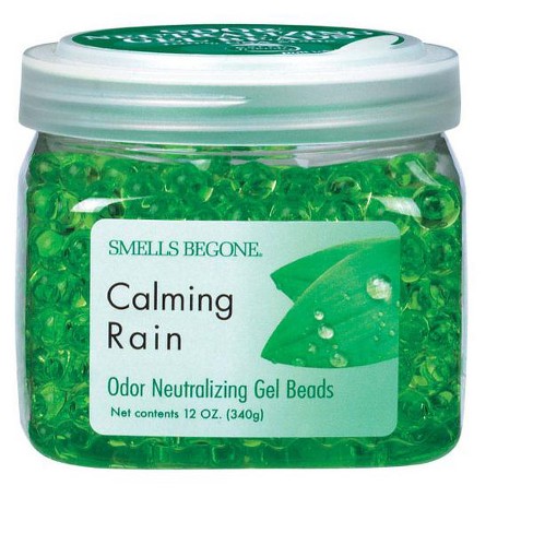 Smells Begone Calming Rain Scent Odor Neutralizer 12 Oz Gel Beads (pack ...