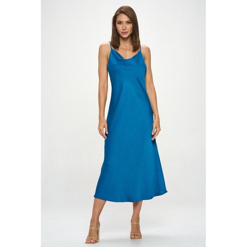 West K Women's Virginia Slip Dress - Large - Teal : Target