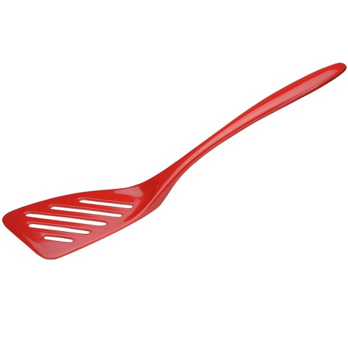 Gourmac 12-inch Melamine Slotted Turner Spatula, Red : Target