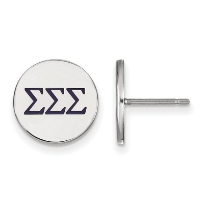 Black Bow Jewelry Sterling Silver Sigma Sigma Sigma Greek Life Stud ...