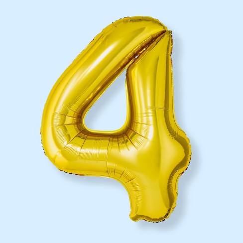 34" Number 4 Foil Balloon - Spritz™ : Target