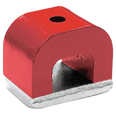 Magnet Source 1.18 In. L X .78 In. W Red Horseshoe Magnet 13 Lb. Pull 1 ...
