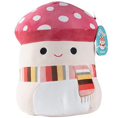 Squishmallow 10" Malcolm The Mushroom W/ Scarf - Official Kellytoy ...