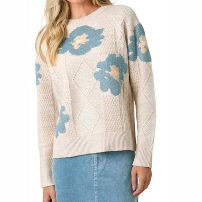 Women's Floral Pattern Sweater - Mystree L : Target