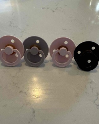 Bibs Colour Latex Pacifier - 0-6 Months - Size 1 - 2pk - Iron/sand : Target