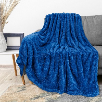 Pavilia Chenille Throw Blanket With Woven Knitted Tassel Fringe For ...