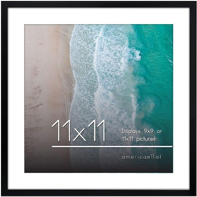 Americanflat 11x11 Picture Frame In Black - Displays 9x9 With Mat And ...