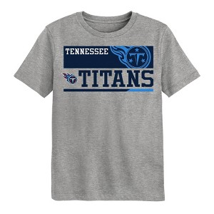 Nfl Tennessee Titans Boys' Short Sleeve Poly Heather Gray T-shirt : Target