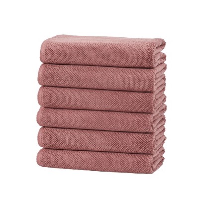 Cotton Quick Dry Popcorn Towel Set - Great Bay Home (desert Rose, Hand ...