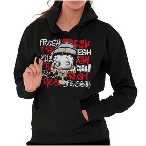 Betty Boop Cartoon Fresher then Fresh Hoodie Sweatshirt Women Licensed ...