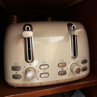 Oster 4-slice Toaster Stainless Steel With Extra-wide Slots Oat Milk ...