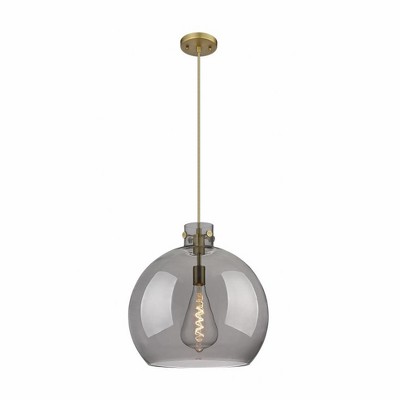 Innovations Lighting Newton Sphere 1 - Light Pendant In Brushed Brass ...